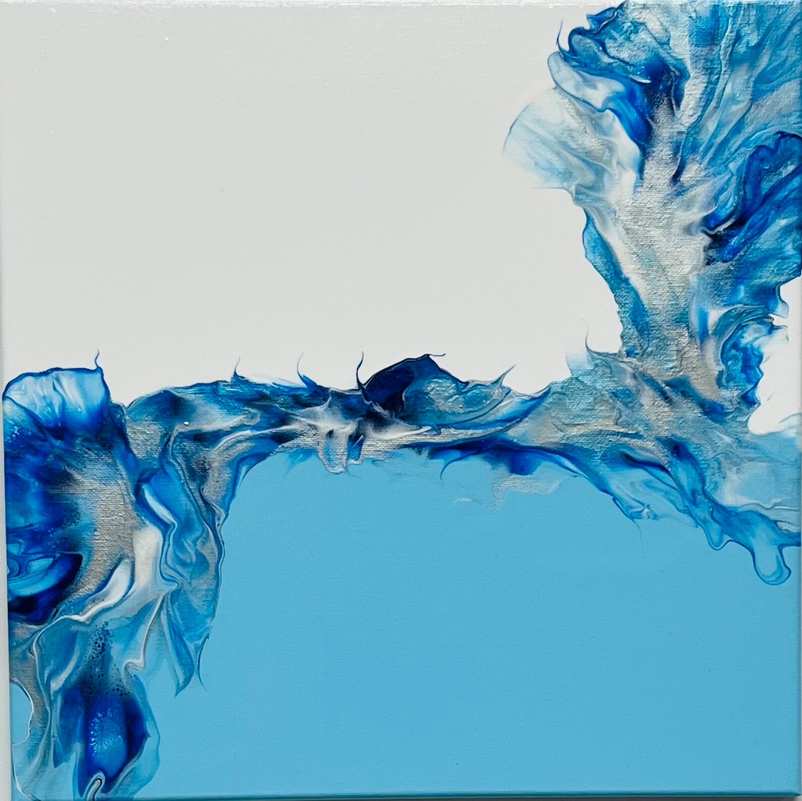 Winter Twist Split Base Art Acrylic Pour Painting Fluid - Etsy