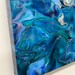 Aqua Splash, Acrylic Pour Painting, Original Fluid Art, Ocean Inspired ...