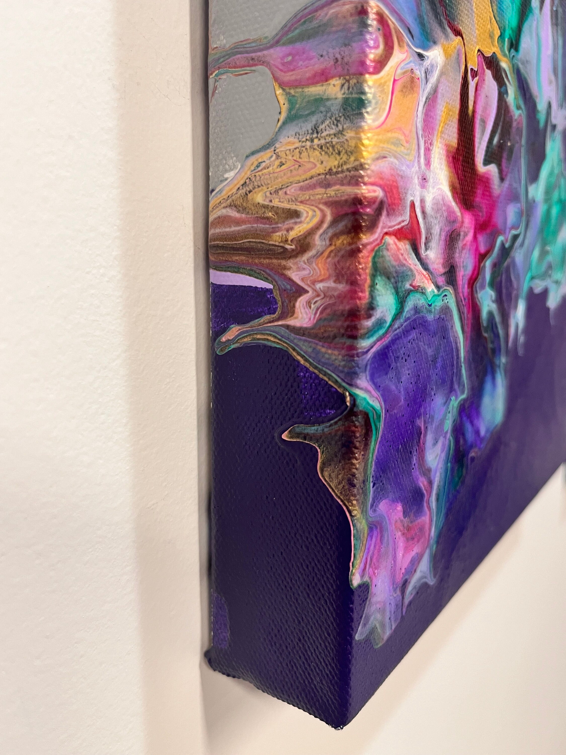 Acrylic Pour Painting, Original Fluid Artwork, Dutch Pour Artwork ...