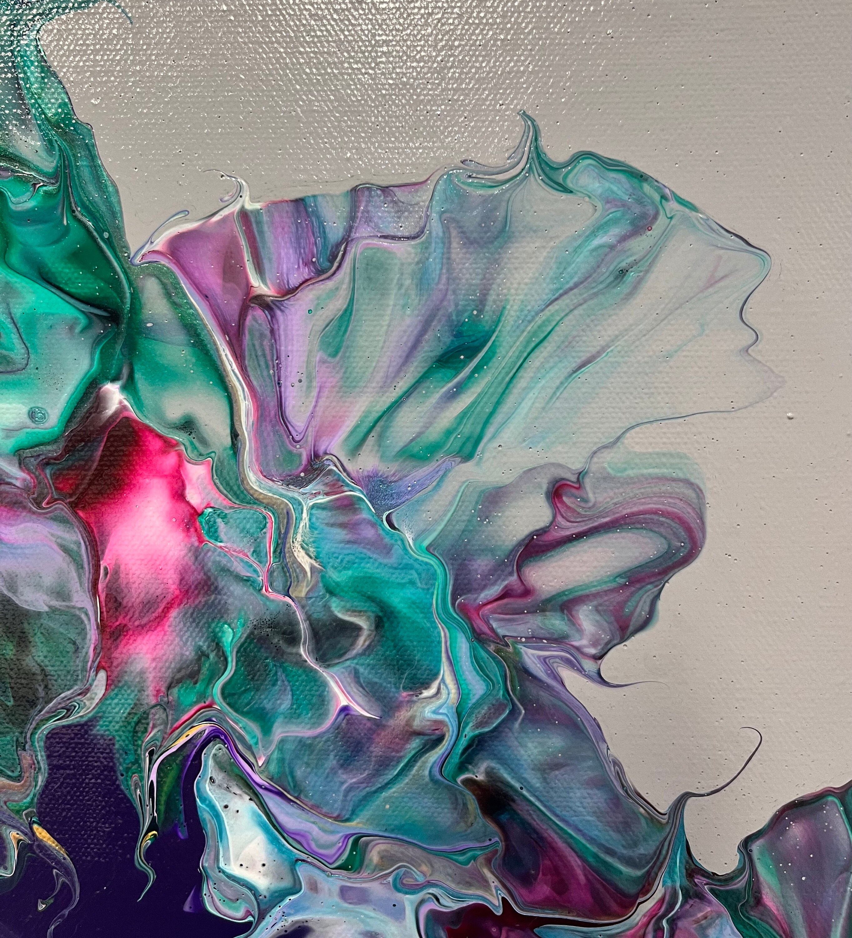 Acrylic Pour Painting, Original Fluid Artwork, Dutch Pour Artwork ...