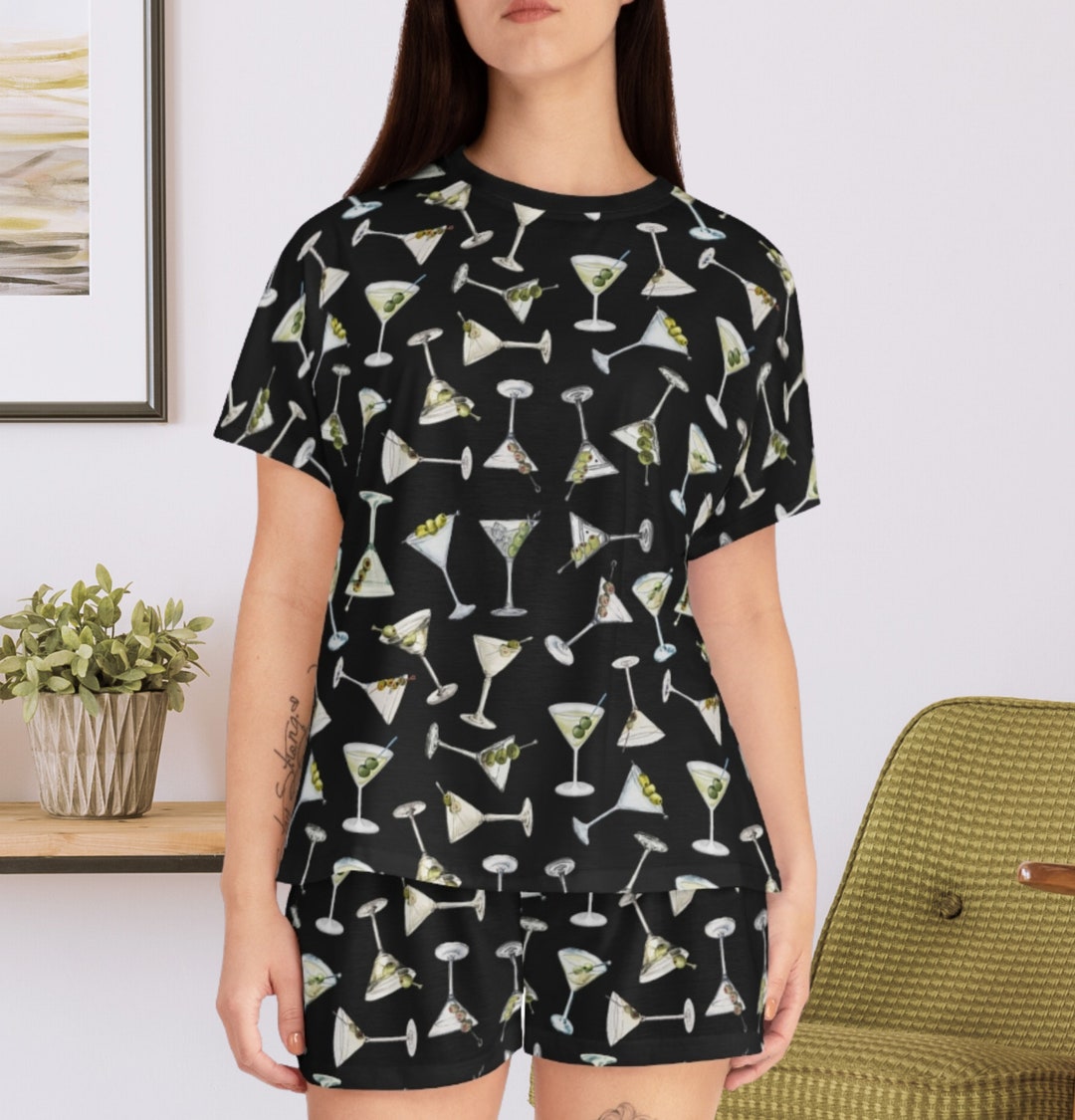 Dirty Martini Pajamas Set Martini Pajamas Dirty Martini Pjs Olive ...