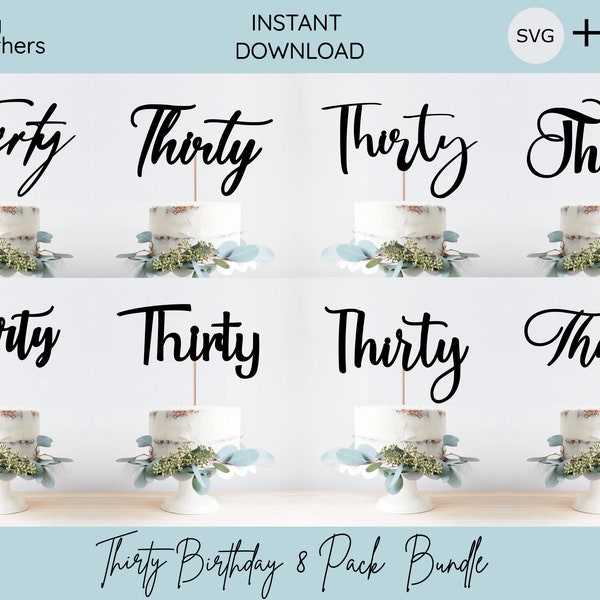 Thirty Svg - Etsy