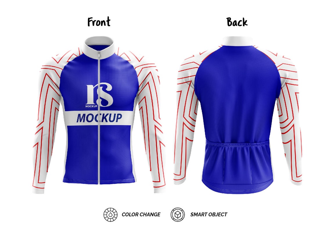 Cycling Jersey Mockup Set: Sports Apparel Template (PSD) - Etsy