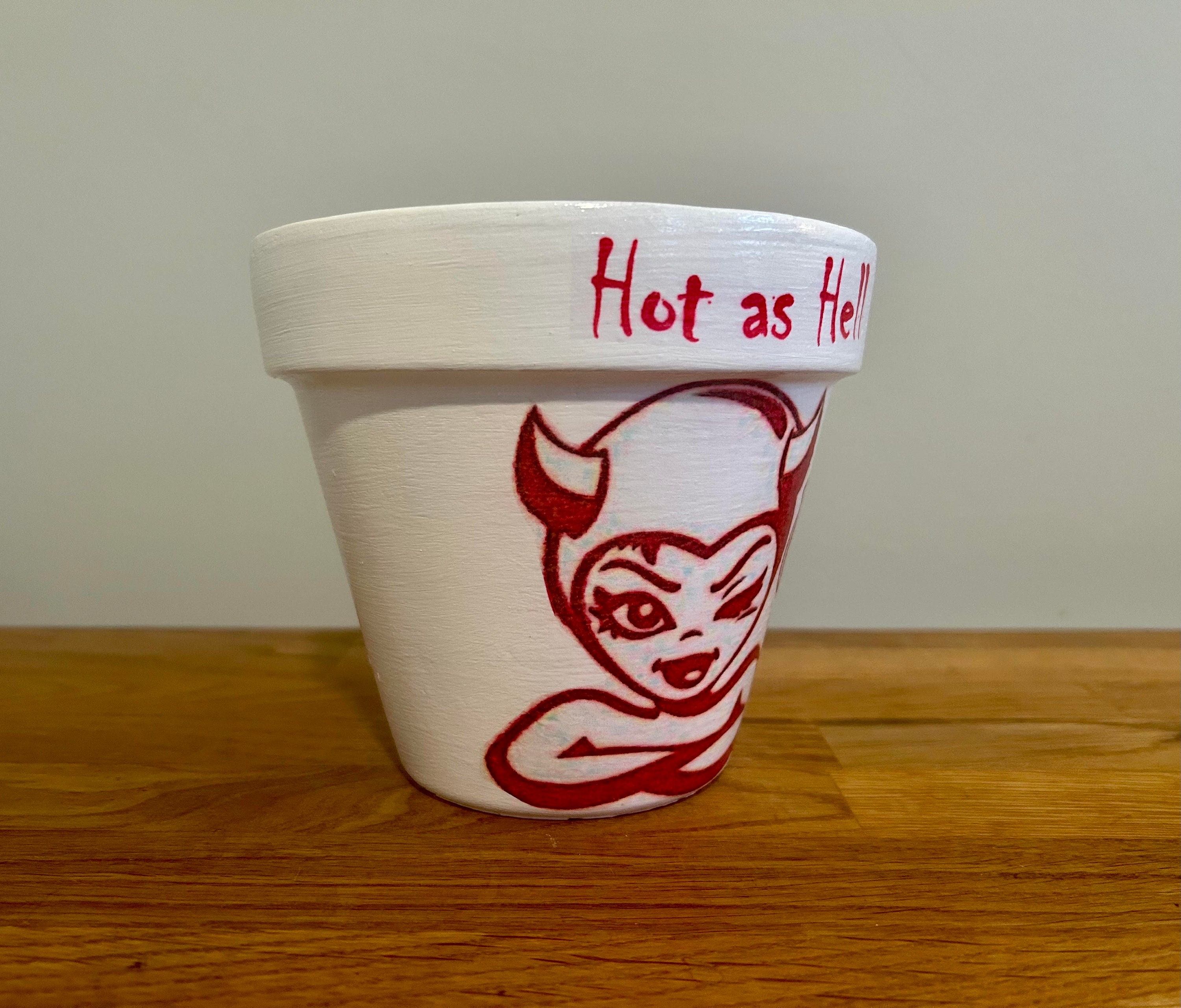 Funny Planters, Plant Pots, Indoor Planter, Devil Gifts, Hot Devil ...