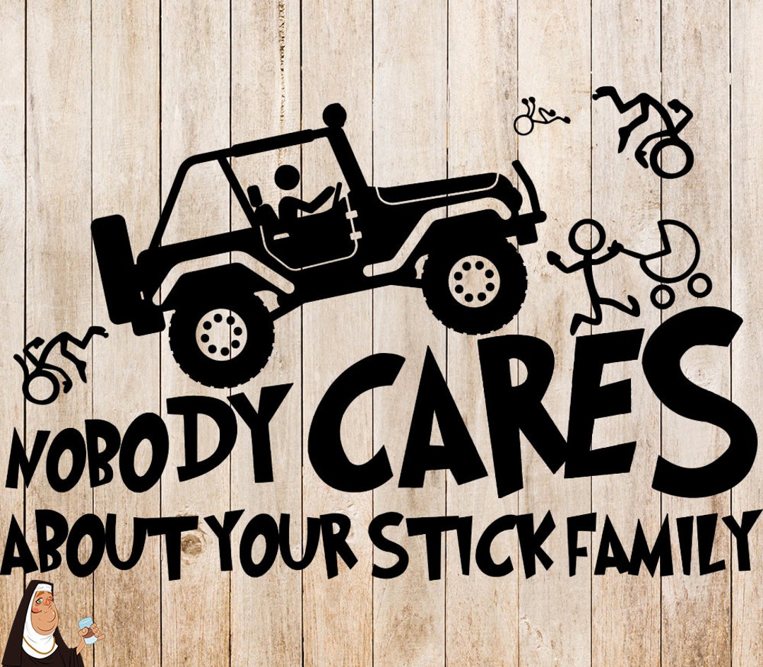 Nobody Cares About Your Stick Figure Family Jeep