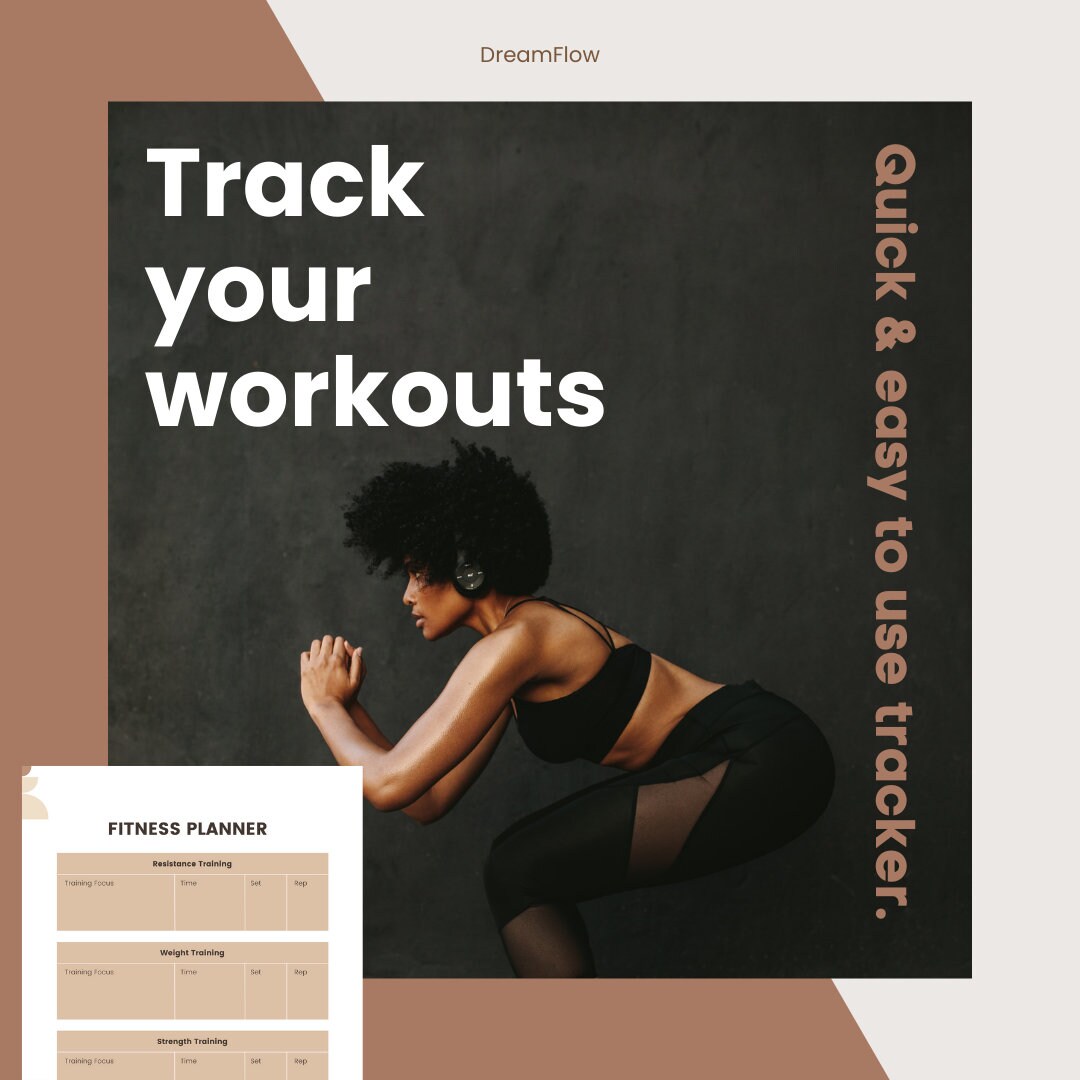 Strength Training & Fitness Tracker | Digital Workout Planner | Fitness ...