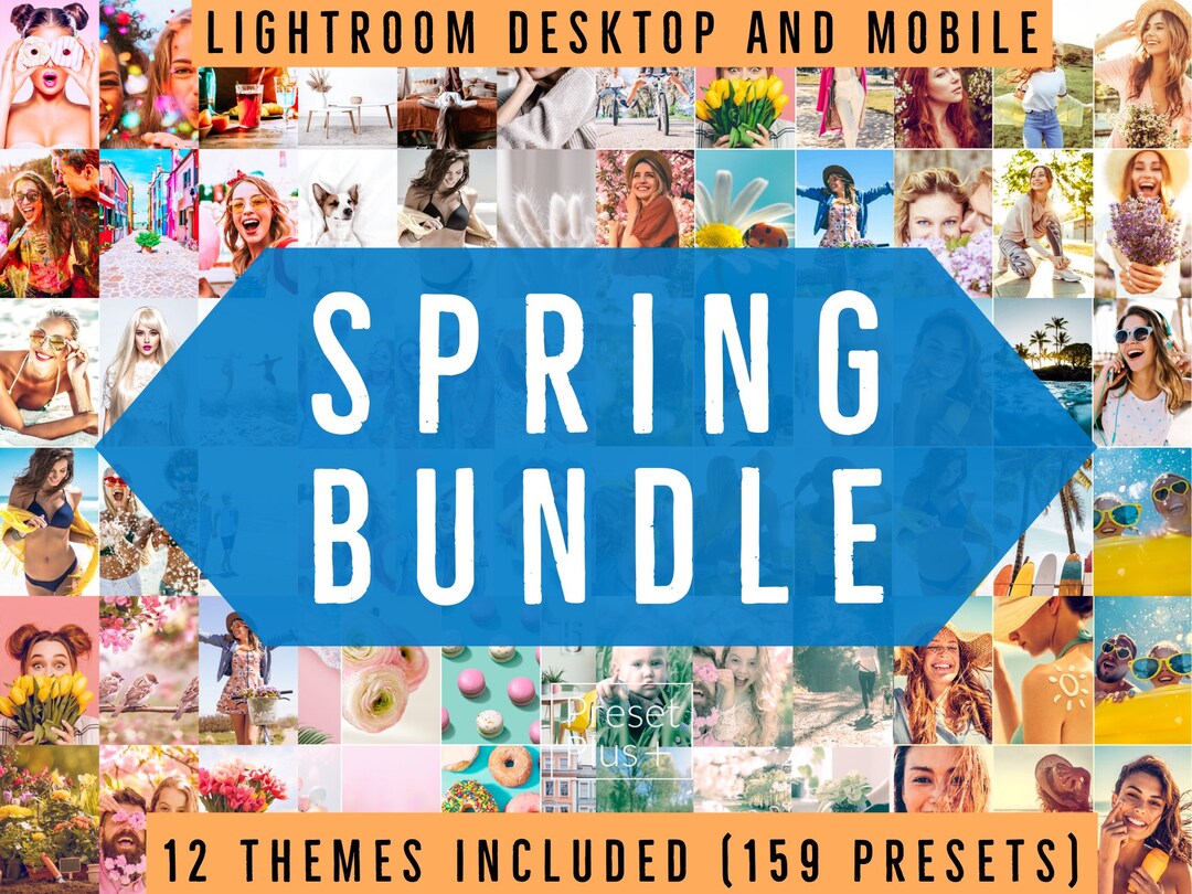 Spring Collection Mega Bundle. 12 Themes and 159 Presets Included in ...