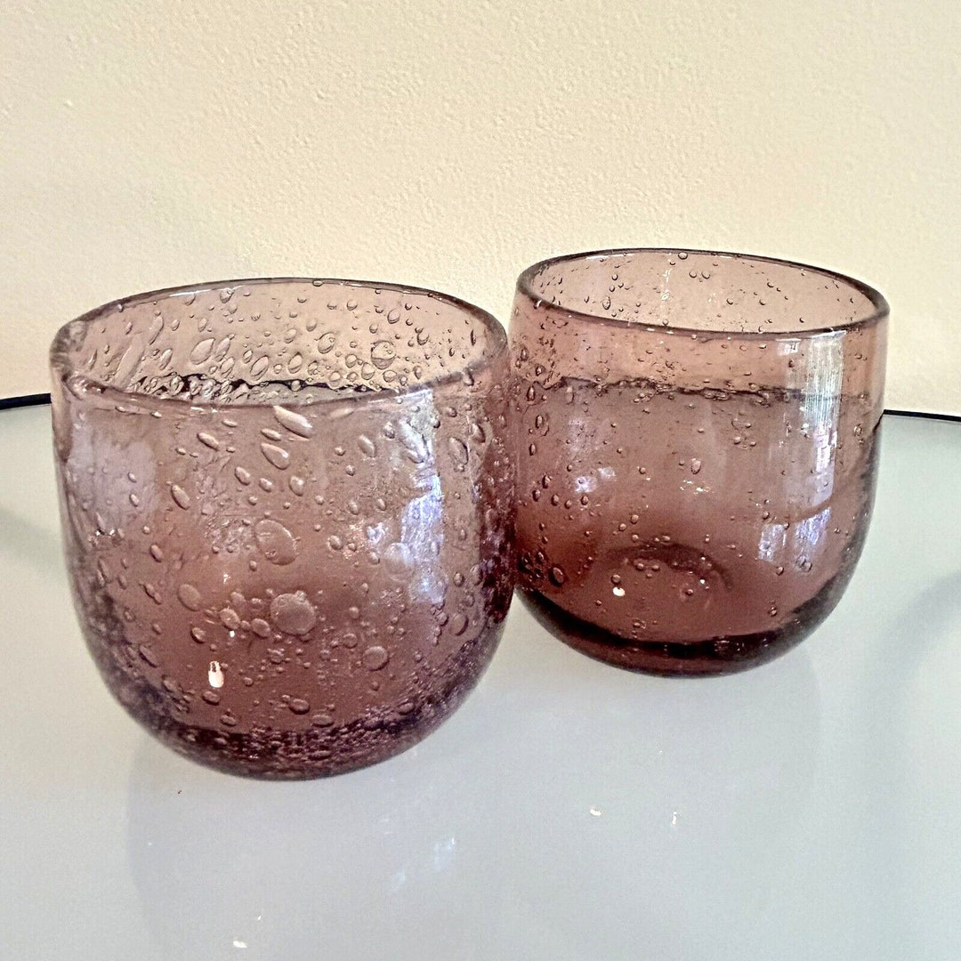 La Verrerie De BIOT Hand Blown Bubble Glass Sangria Tumblers - Etsy
