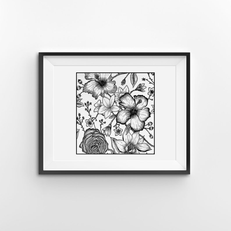 Floral PRINT - Etsy