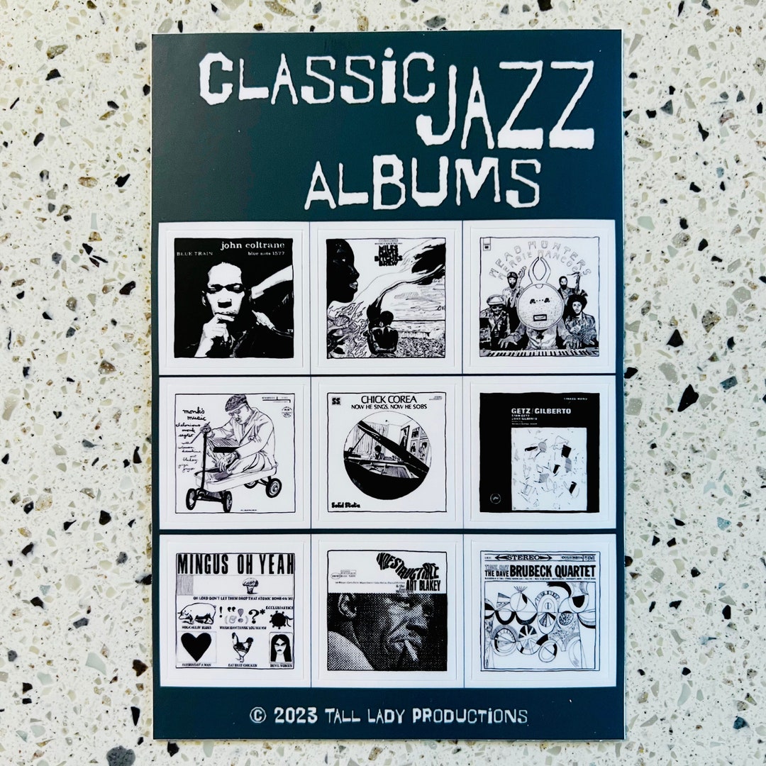 Classic Jazz Albums Sticker Sheet - Etsy