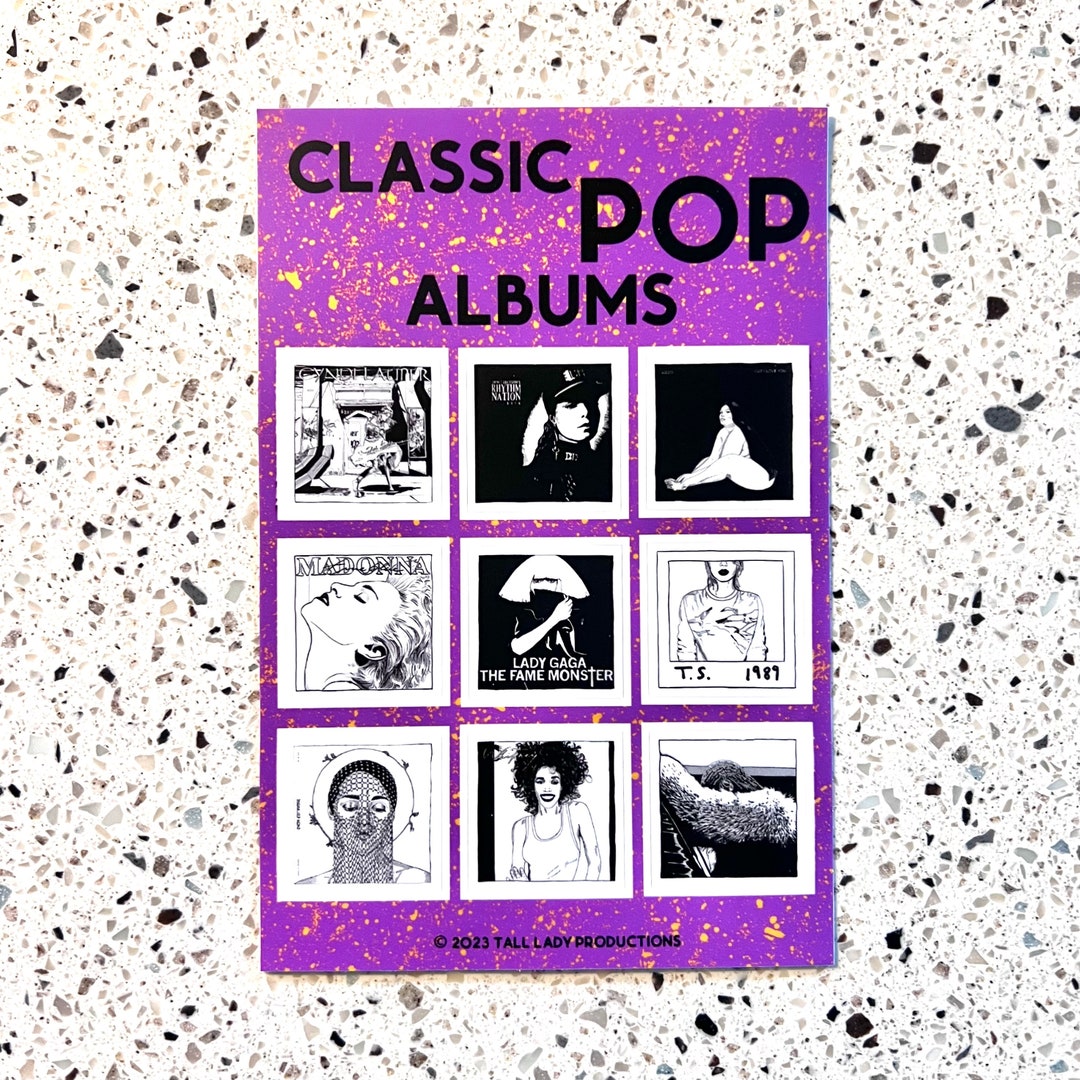 Classic Pop Albums Sticker Sheet - Etsy