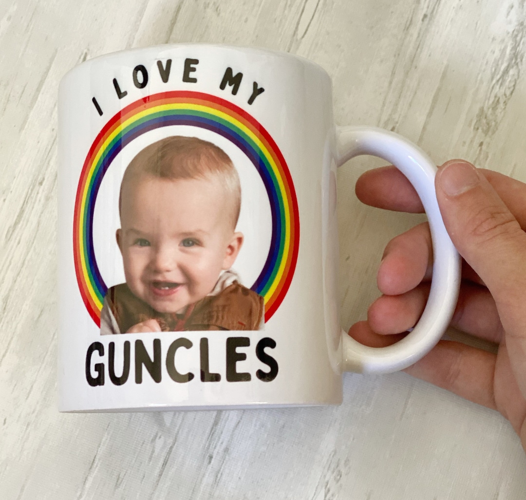 Personalized Photo Mug, Custom Picture Face Mug, Guncle Gift, I Love My ...