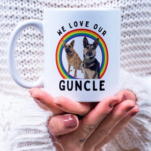 Personalized Photo Mug, Custom Picture Face Mug, Guncle Gift, I Love My ...
