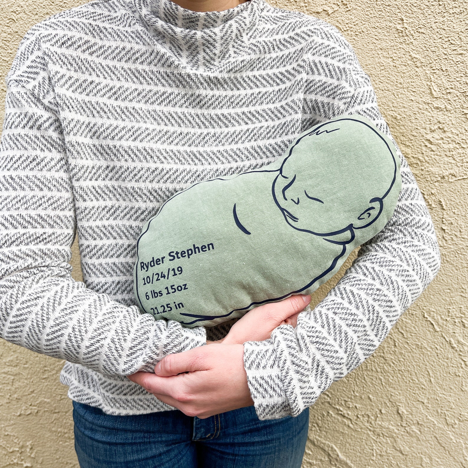 Customized Life-size Newborn Baby Pillow Birth Gift Keepsake - Etsy