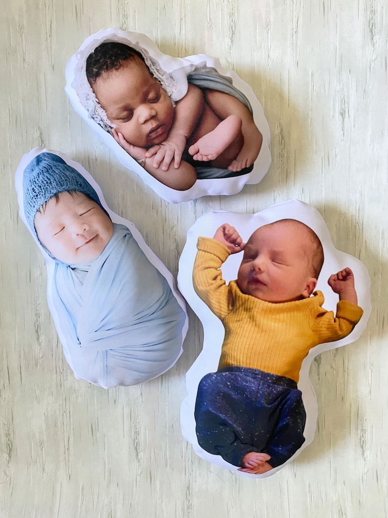 Custom Life-size Baby Pillow Keepsake With Picture, Personalized Photo ...
