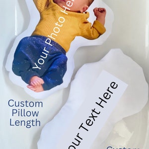 Custom Life-size Baby Pillow Keepsake With Picture, Personalized Photo ...