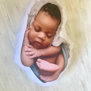 Custom Life-size Baby Pillow Keepsake With Picture, Personalized Photo ...