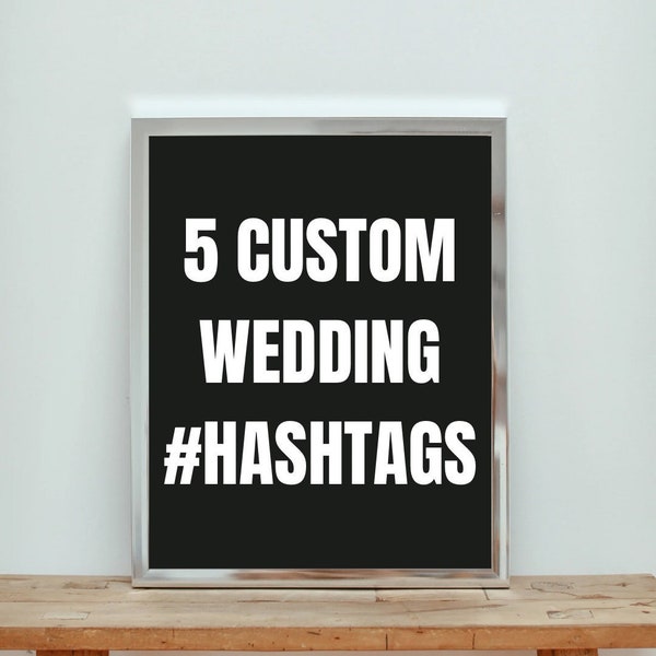 Wedding Hashtag - Etsy