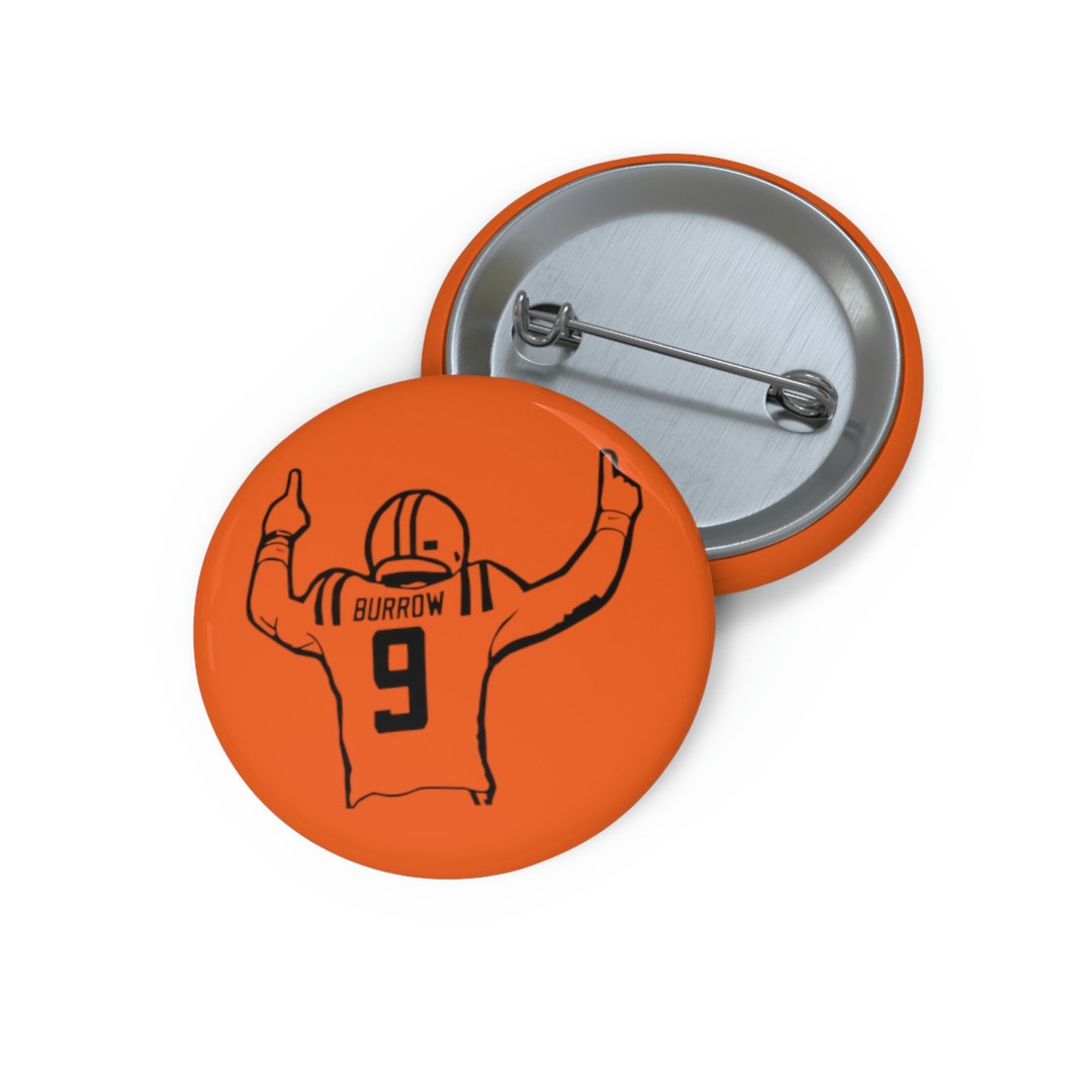 Joe Burrow Custom Button, Cincinnati Bengals Button, Cincinnati Bengals ...