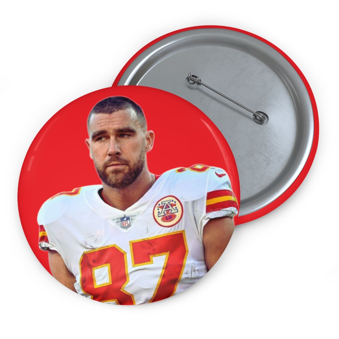 Travis Kelce Custom Button, Kansas City Chiefs Button, Kansas City ...