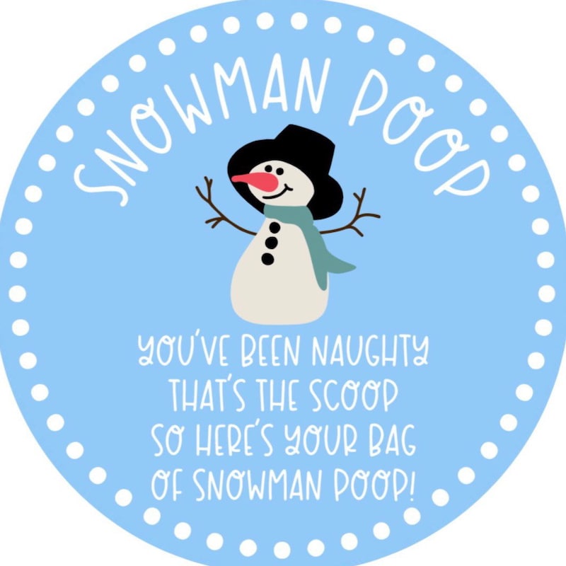 Snowman Poop Bag Topper - Etsy