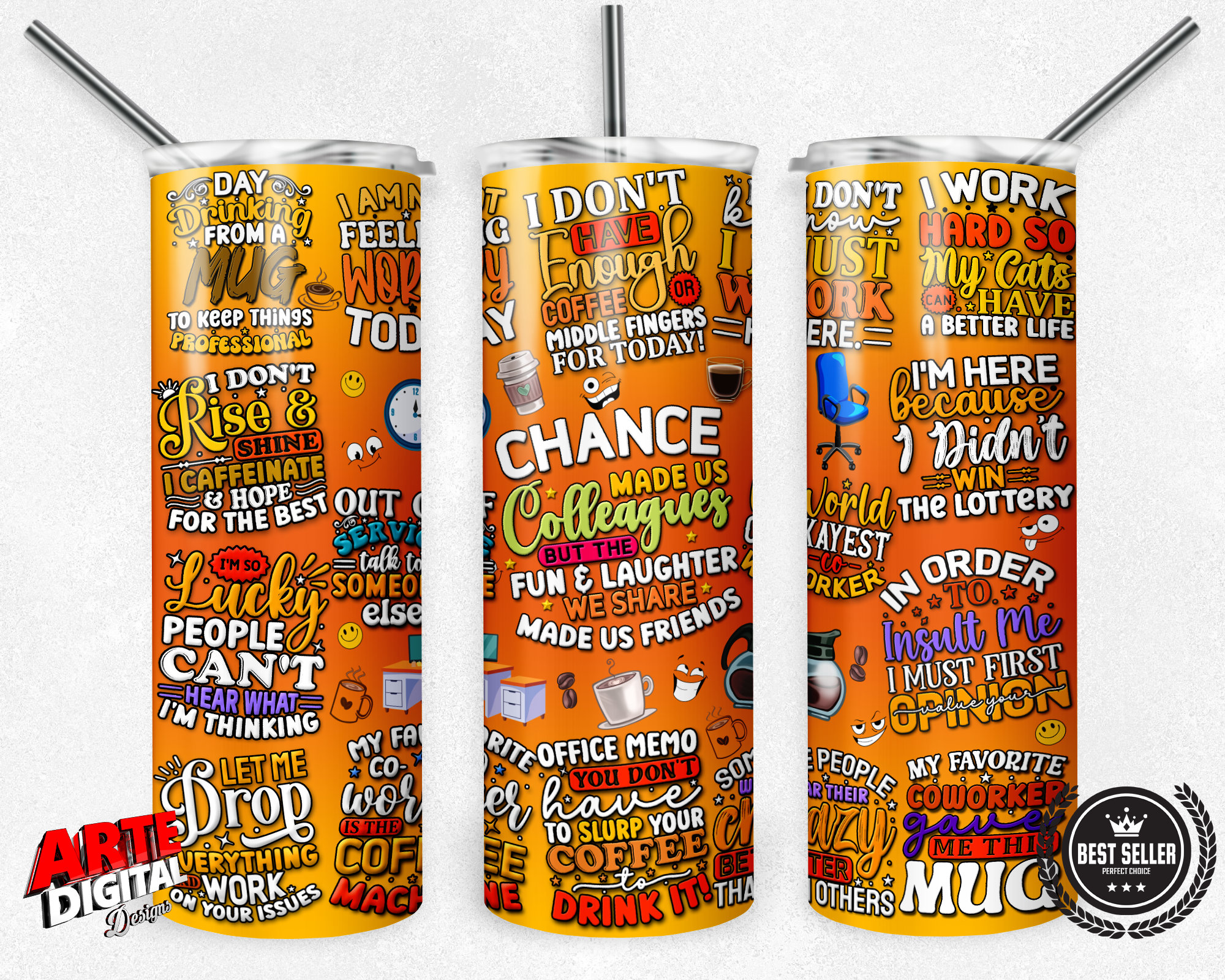 Funny Office Tumbler Wrap, 20oz Skinny Tumbler Sublimation Design, PNG ...