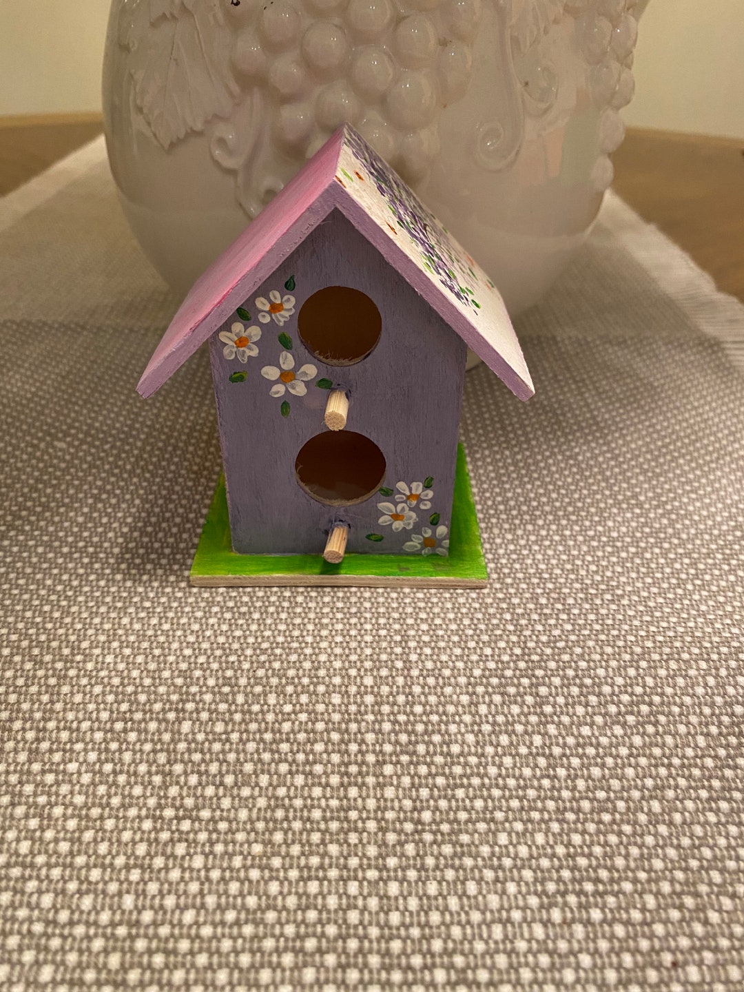 Hand Painted Mini Wooden Birdhouse - Etsy