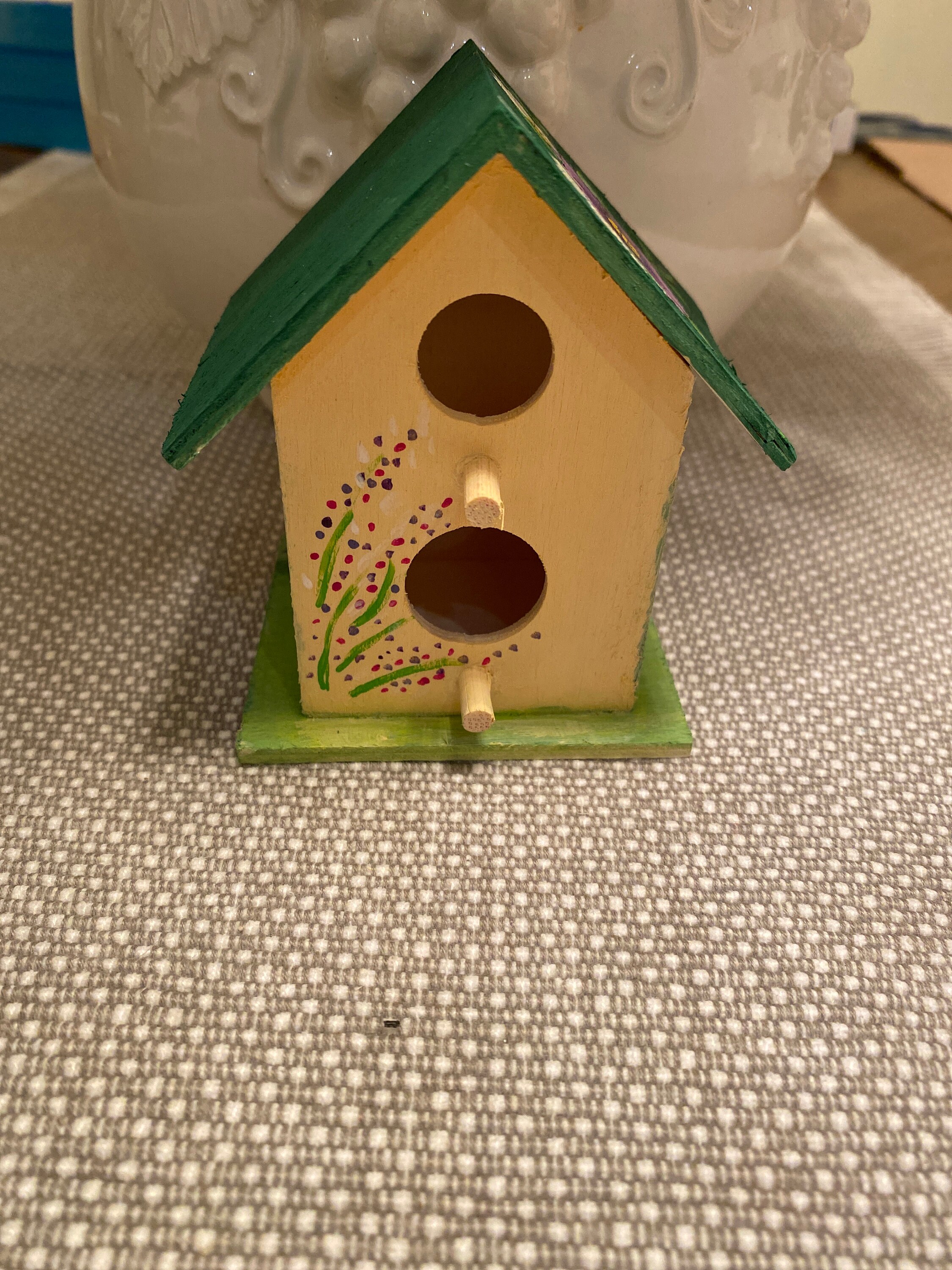 Hand Painted Mini Wooden Birdhouse - Etsy