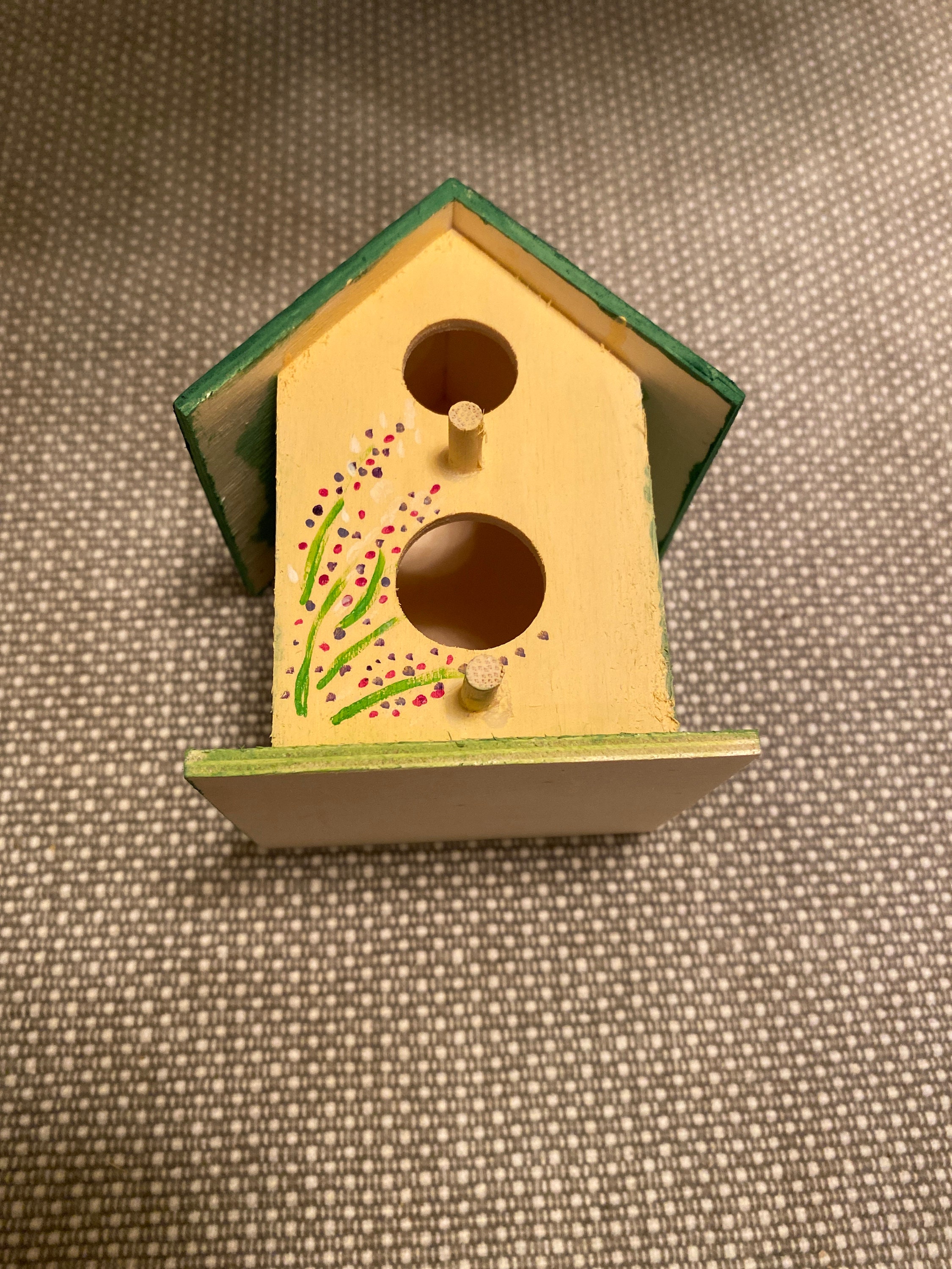 Hand Painted Mini Wooden Birdhouse - Etsy