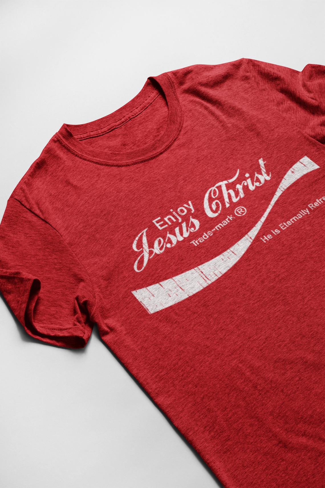 Eternally Refreshing Jesus Christ Tee - Christian T-shirt| Coca-cola ...