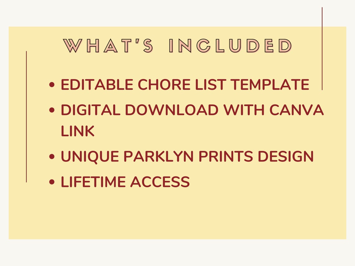 Daily Routine Chart Daily Task List Routine Chart | Etsy