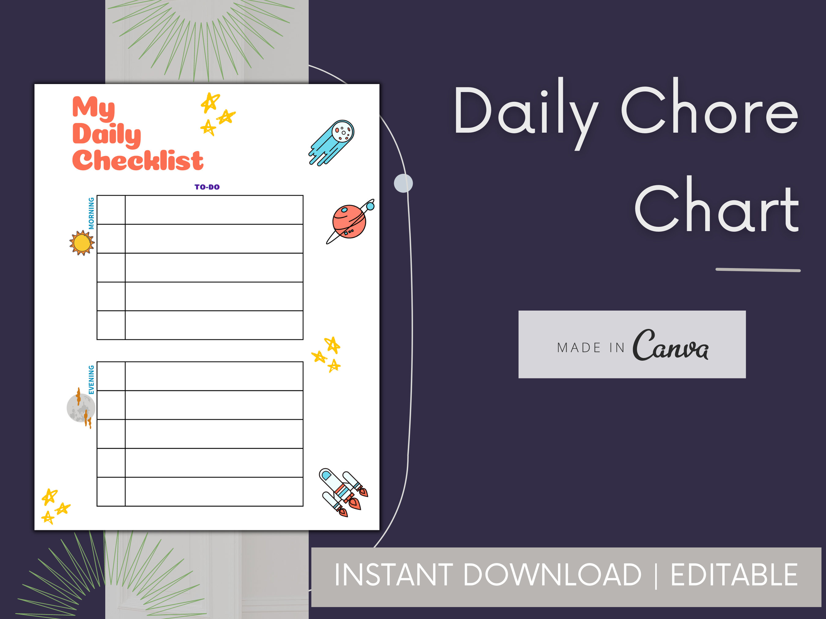 Daily Routine Printable Daily Task List Daily Planner 2022 Routine ...