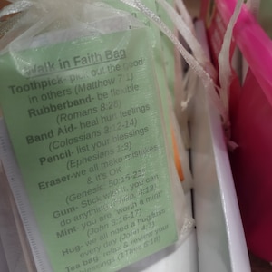 Walk in Faith Bag, 20 Pack - Etsy