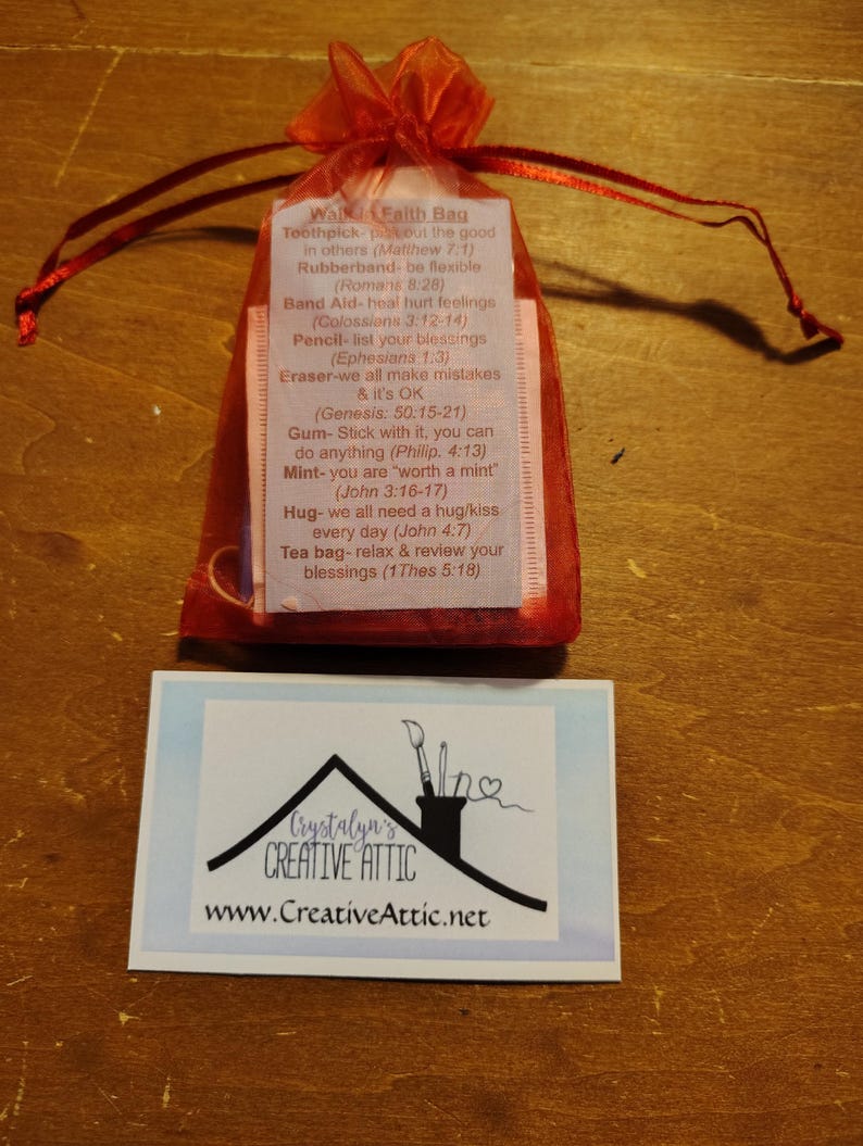 Walk in Faith Bag, 5 Pack - Etsy