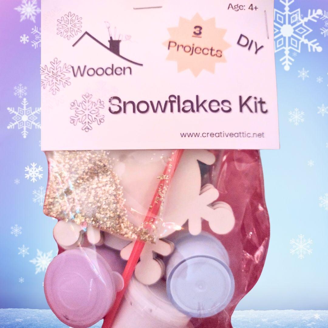 Snowflake DIY Kit, Craft Kit, Winter, Snow, Boredom Buster, Art Kit ...