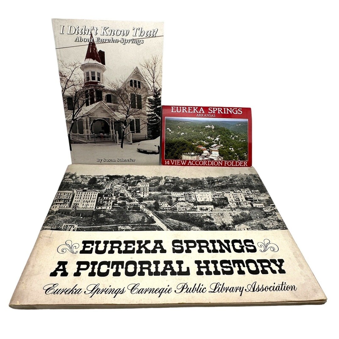 About Eureka Springs Pictorial History 1975 VTG Lot With Signed Book ...