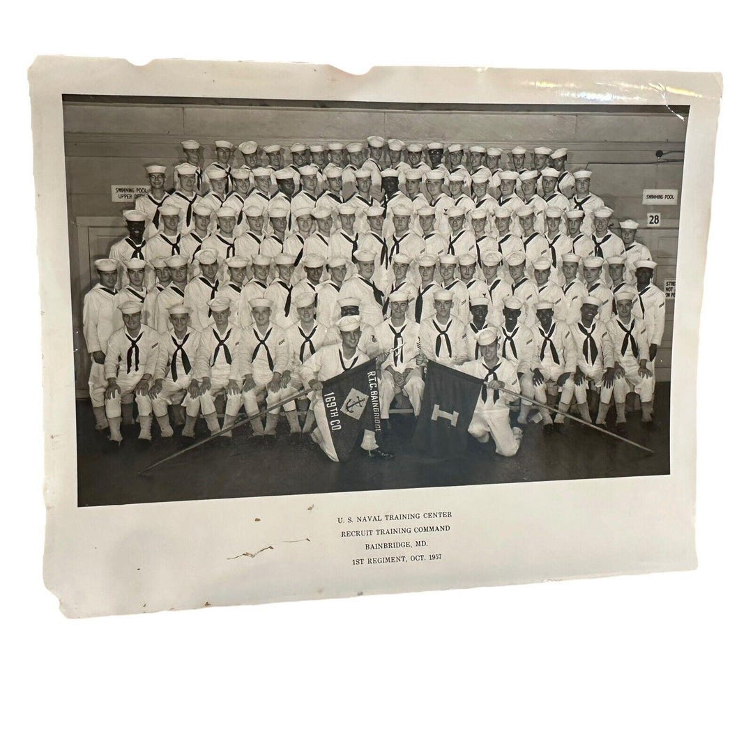 US Naval Training Ctr Recruit Training 1st Regiment Photo Bainbridge MD ...
