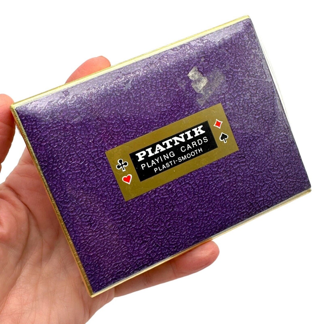 Piatnik Playing Cards Double Deck Plasti-smooth Vienna Austria VTG New ...