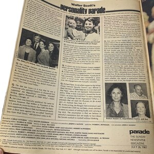 VTG Princess Lady Diana "parade" Newspaper Magazine July 26, 1981 ...