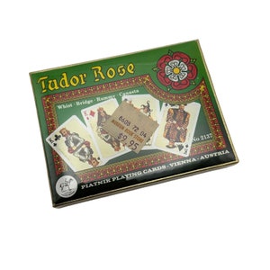 VTG Piatnik Playing Cards Tudor Rose Vienna Austria Sealed 2137 Bridge ...