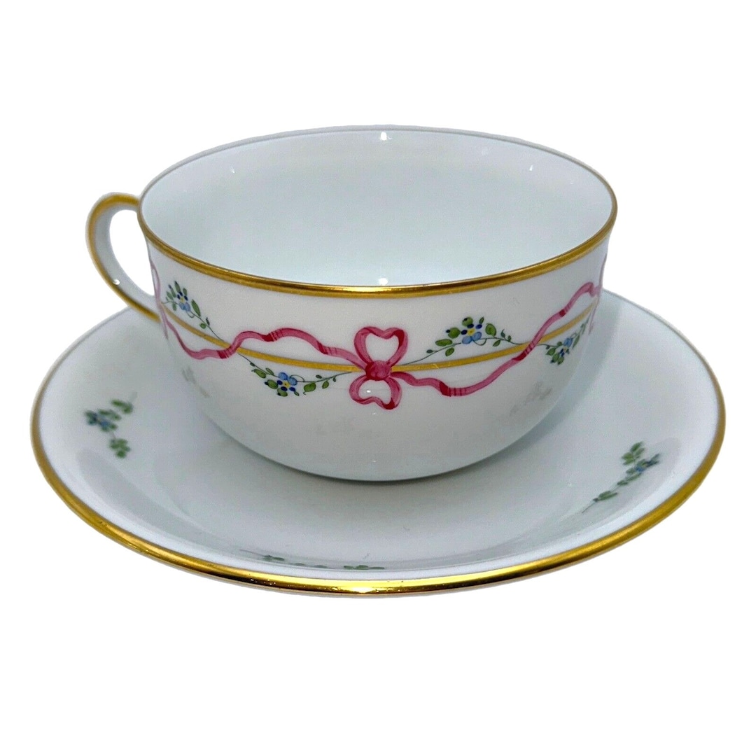 Augarten Wien Biedermeier Bow Vienna Handpainted Ribbon Tea Cup ...