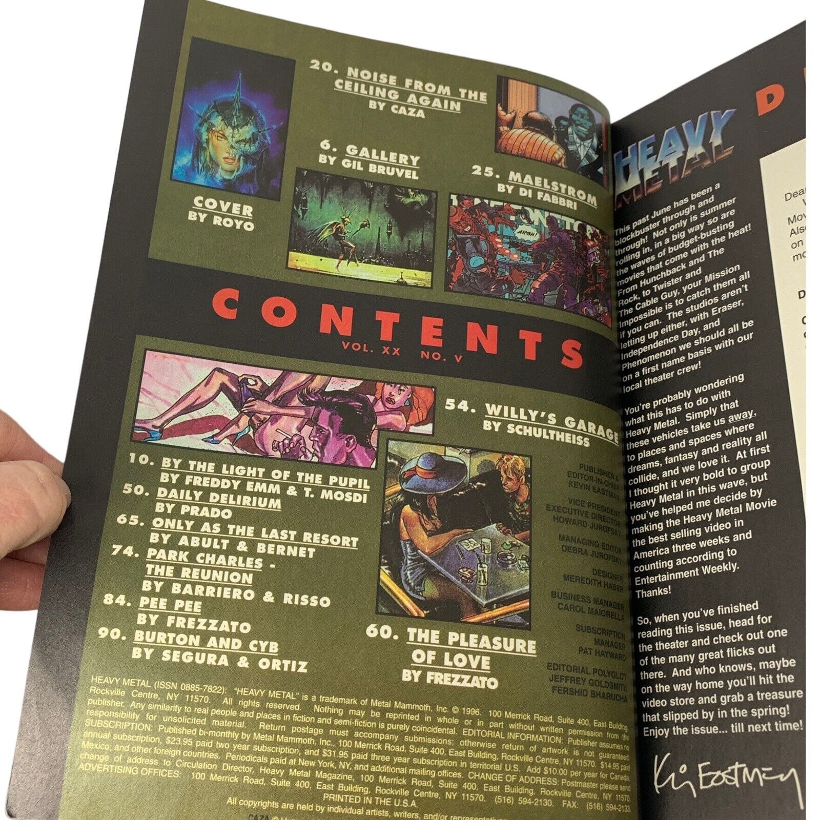 Heavy Metal Magazine November 1996 Illustrated Fantasy Risque Adult ...