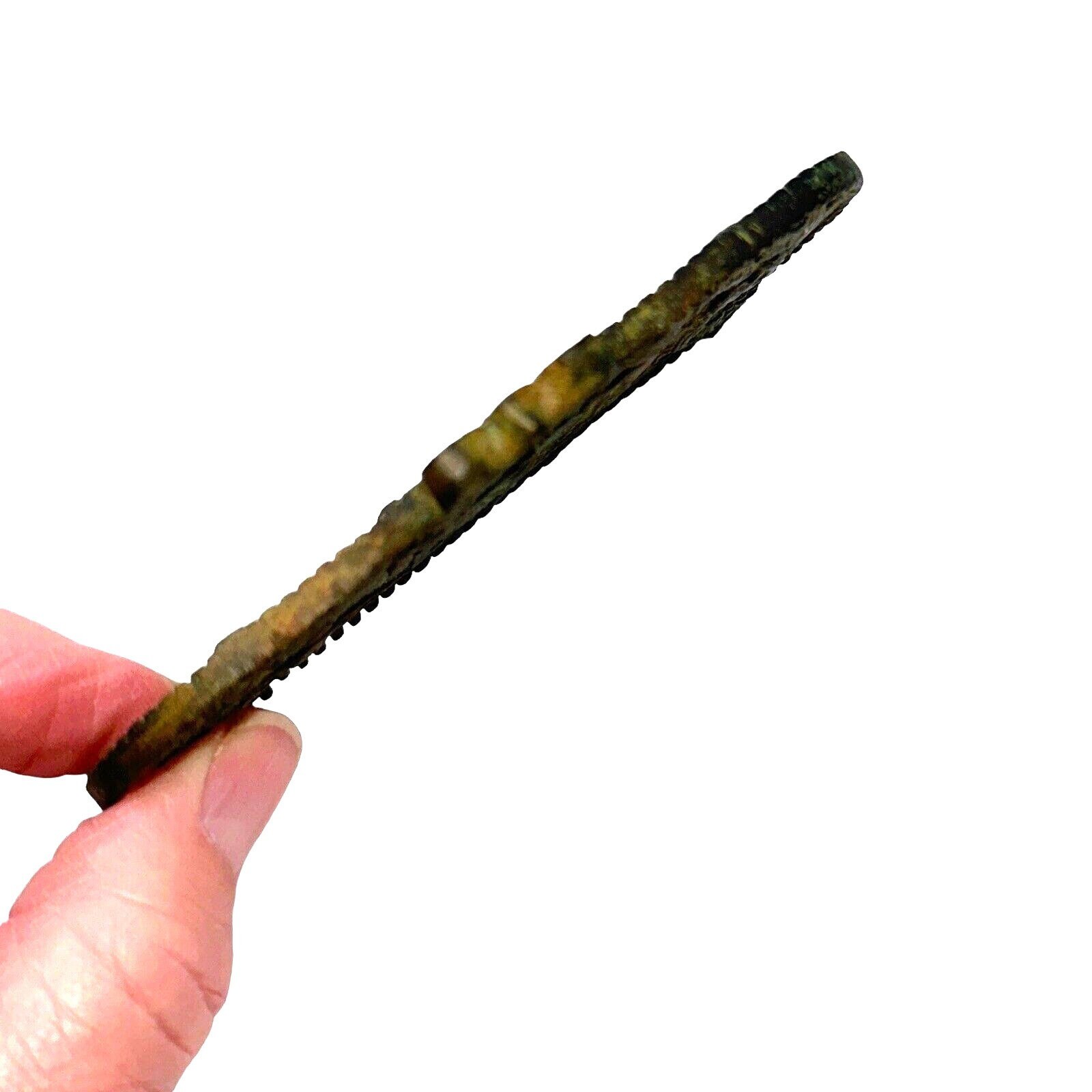 Ornate Roman Empire Etruscan Metal Hair Comb With Hunting Food Wine ...