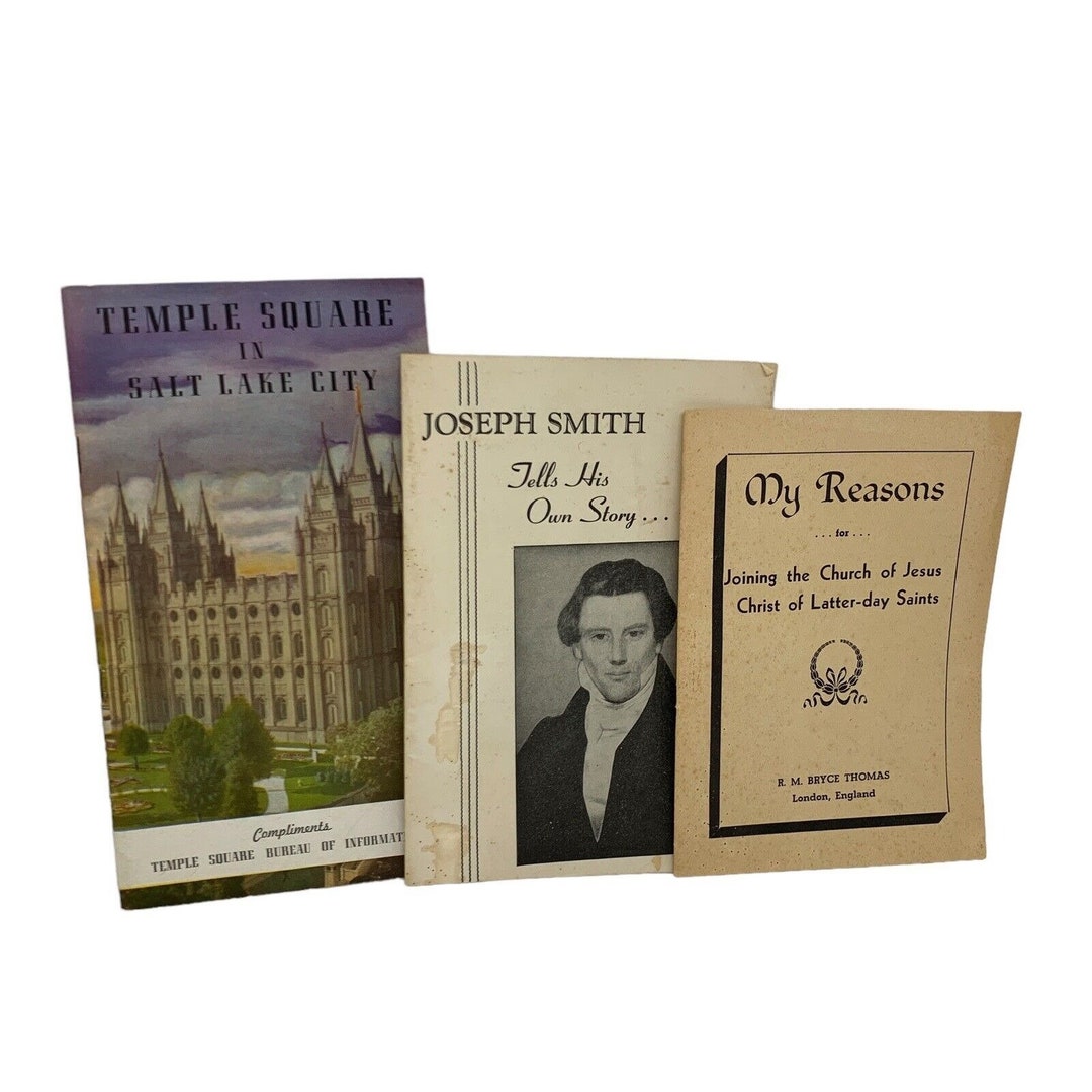 3 VTG Temple Square Joseph Smith Salt Lake City Utah Mormon Booklets ...