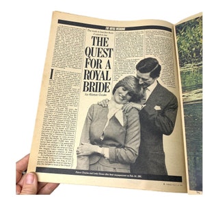 VTG Princess Lady Diana "parade" Newspaper Magazine July 26, 1981 ...