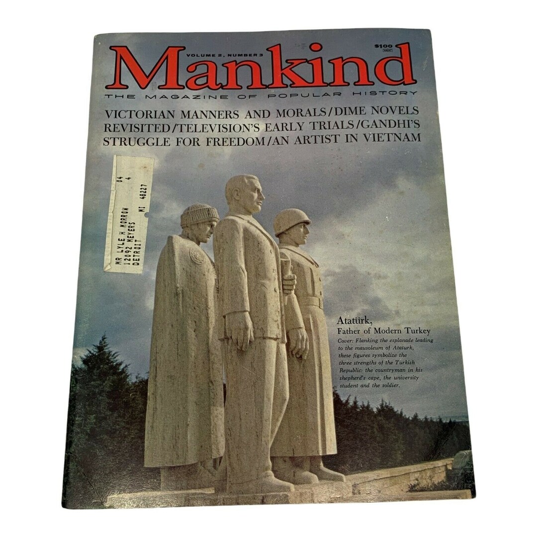 Mankind Magazine of Popular History Vol 2 No 3 October '69 Ghandi ...