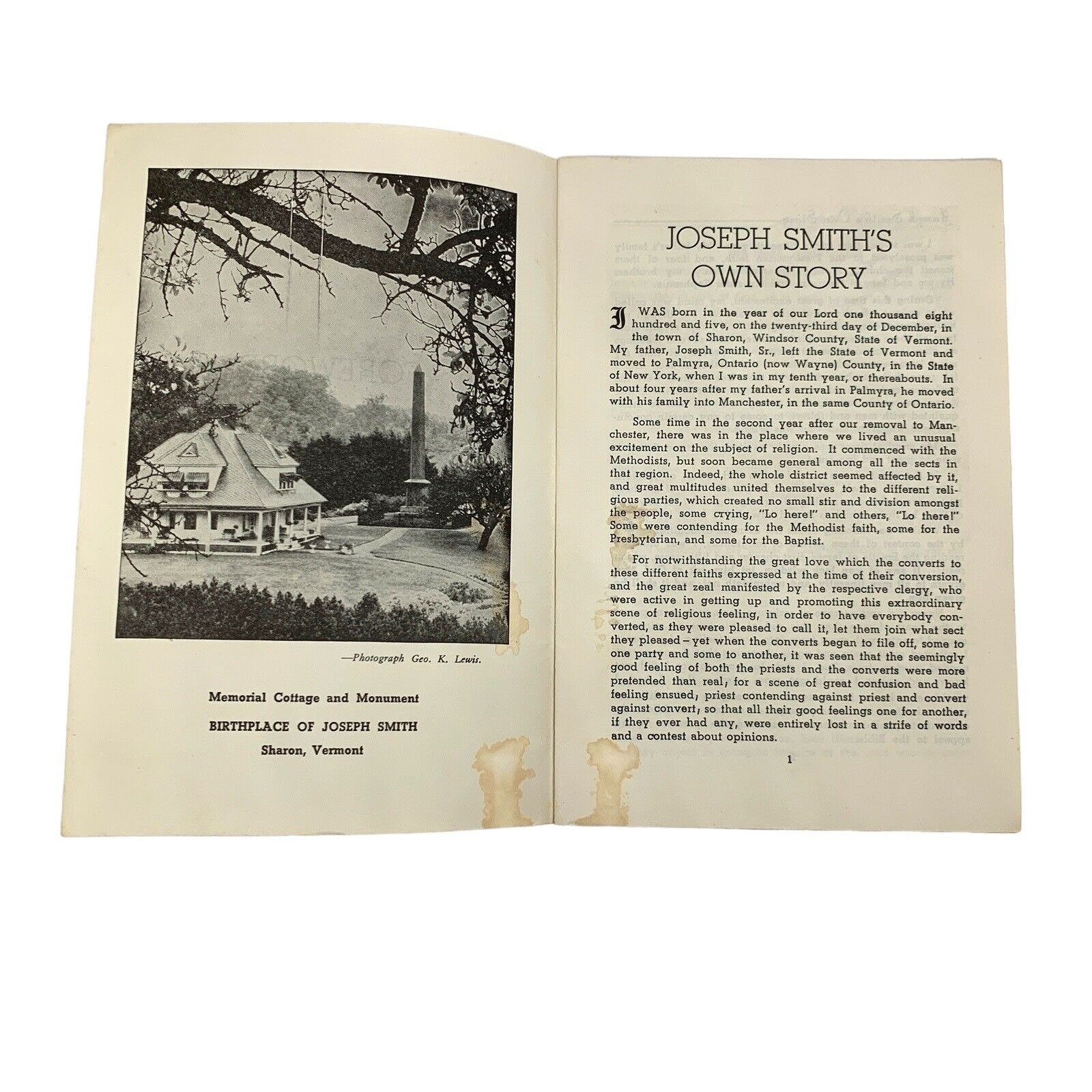 3 VTG Temple Square Joseph Smith Salt Lake City Utah Mormon Booklets ...