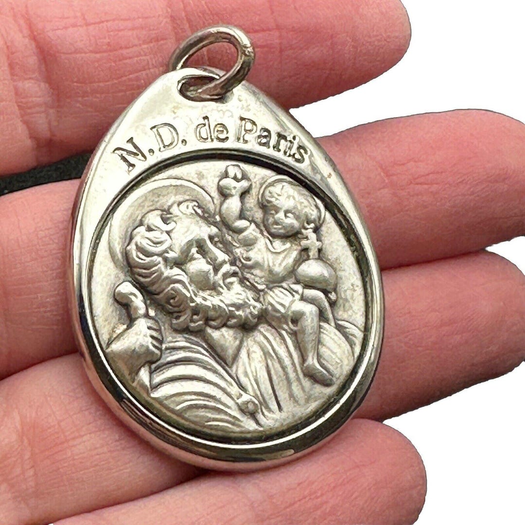 Saint Christopher Patron Saint of Travelers O.L. of Lourdes Protection ...