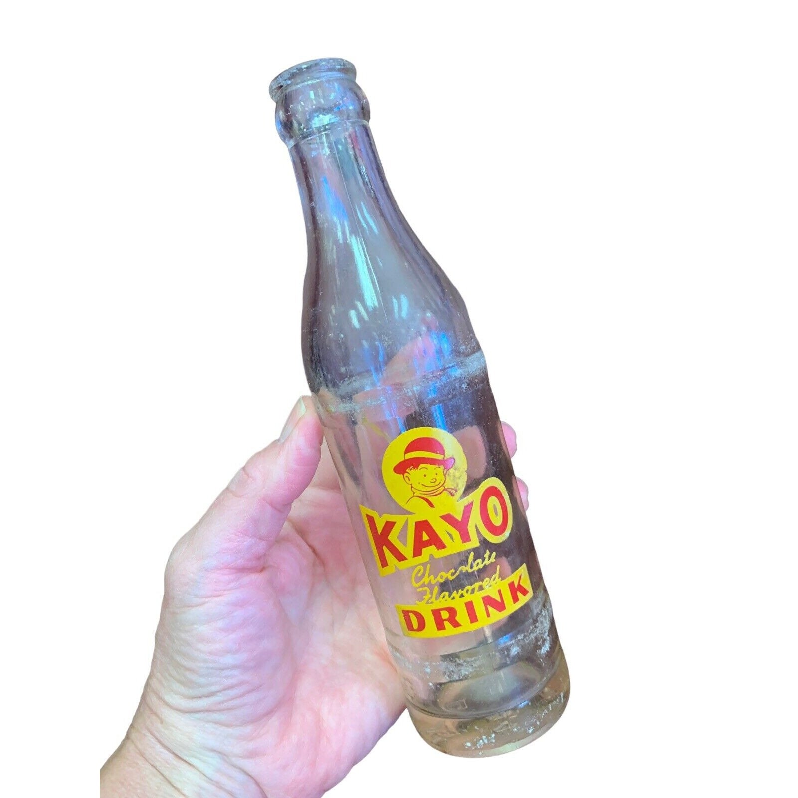Vintage KAYO Chocolate Flavored Drink Soda Pop Bottle Chicago IL 7 Oz ...