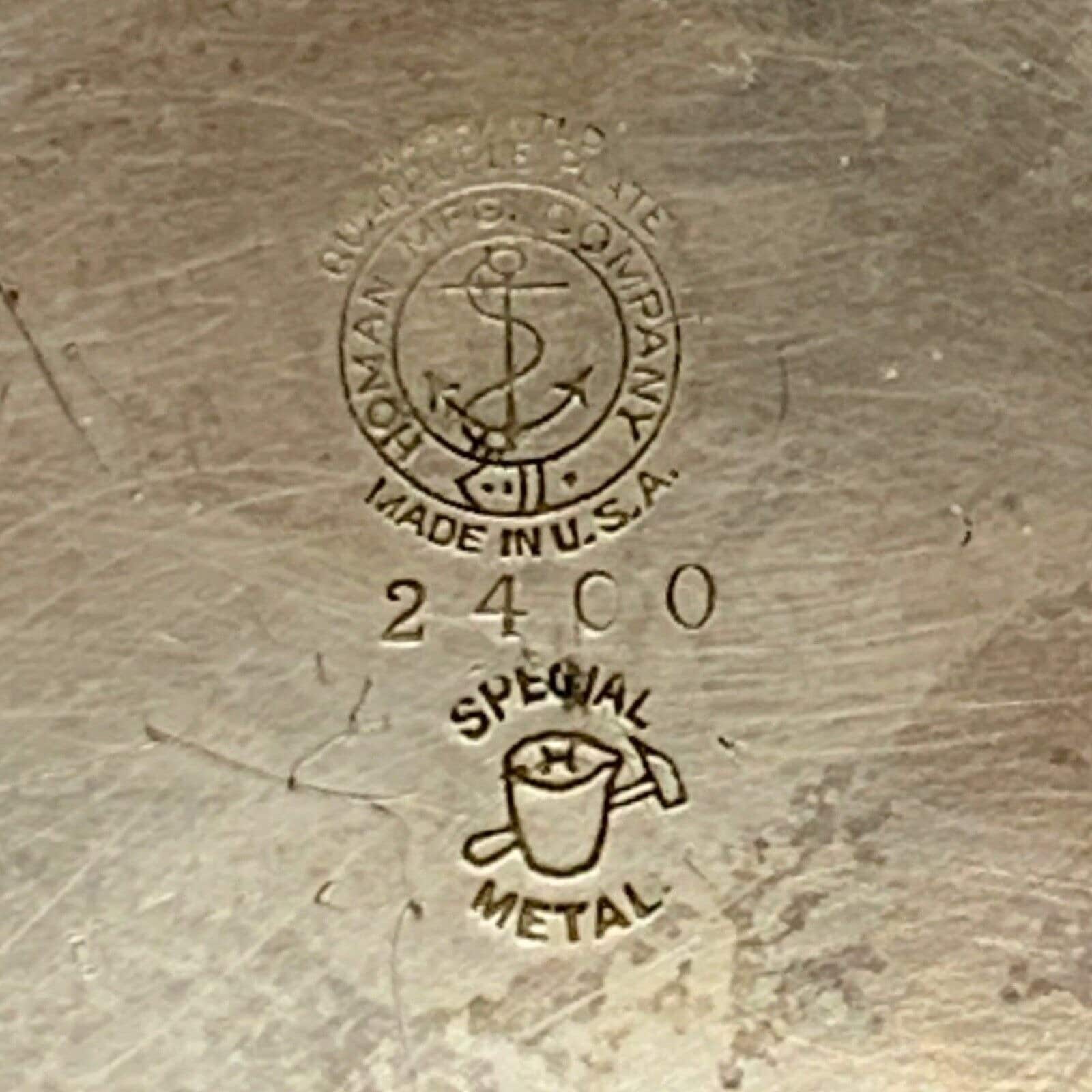 Antique Homan Mfg Co Quad Plate Silver Art Nouveau Repousse - Etsy